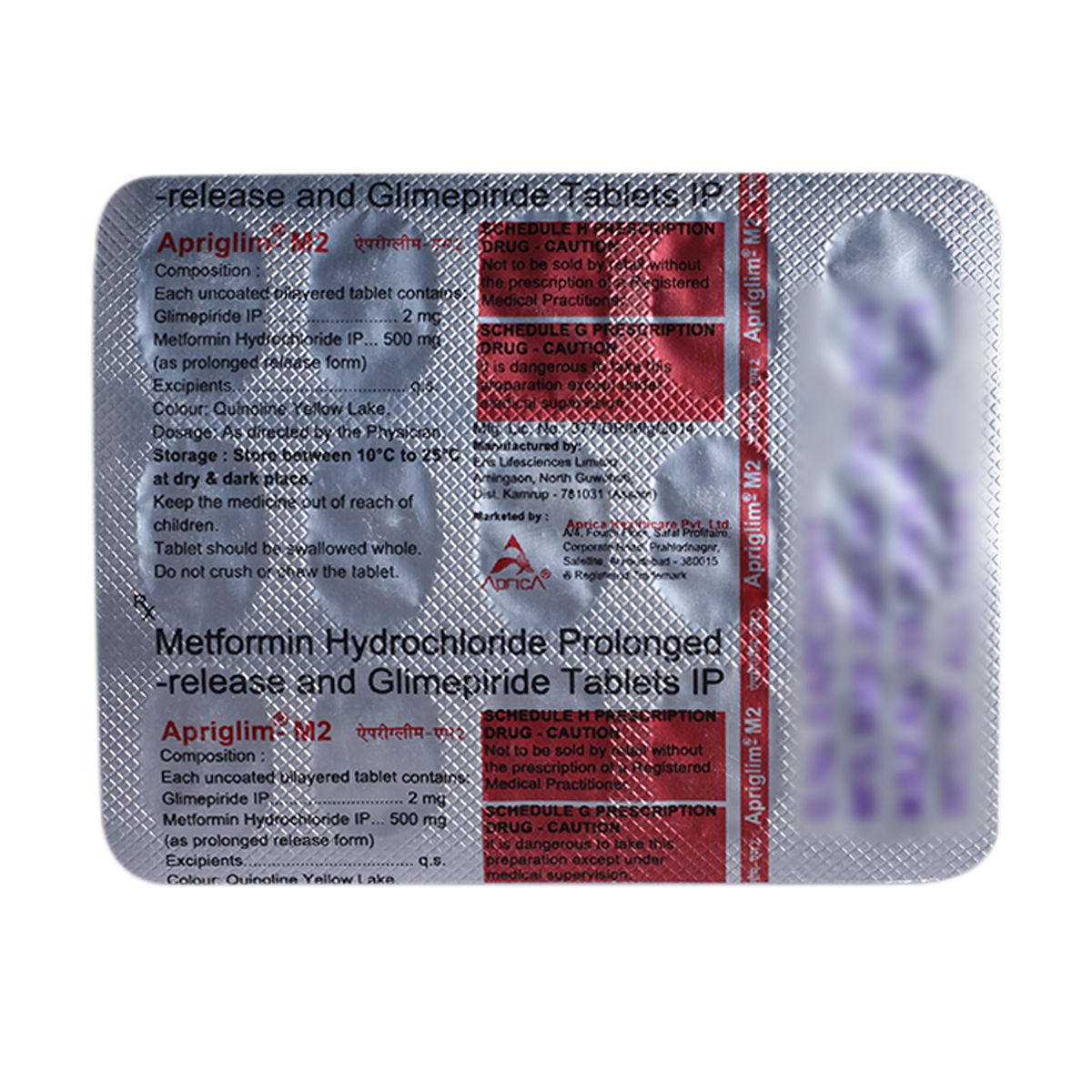 Apriglim-M 2 Tablet 15's Price, Uses, Side Effects, Composition ...
