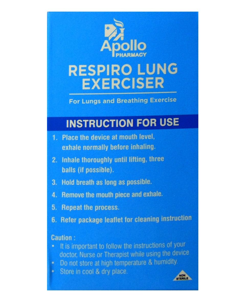 Apollo Pharmacy Respiro Lung Exerciser, 1 Count Price, Uses, Side ...