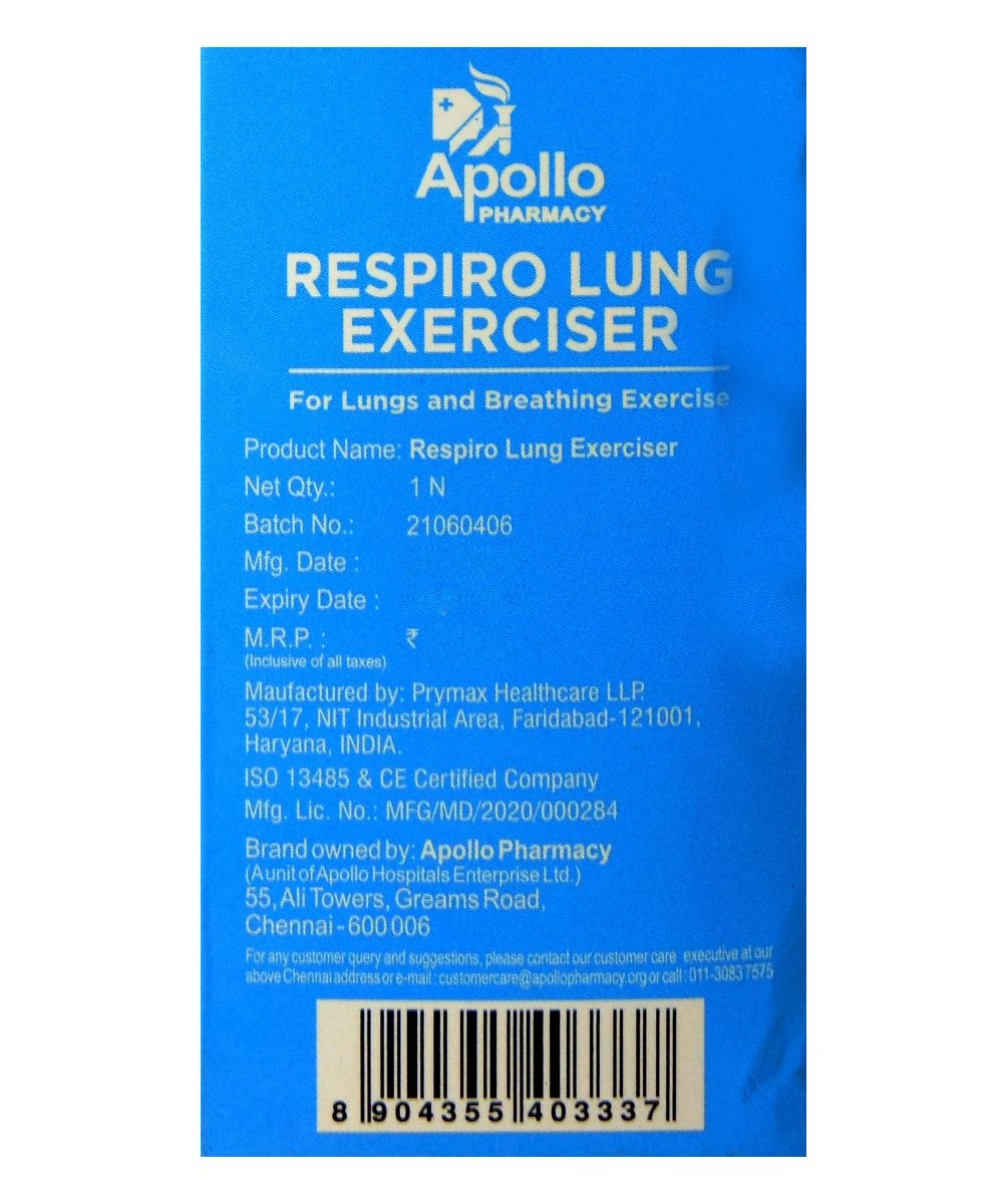 Apollo Pharmacy Respiro Lung Exerciser, 1 Count Price, Uses, Side ...