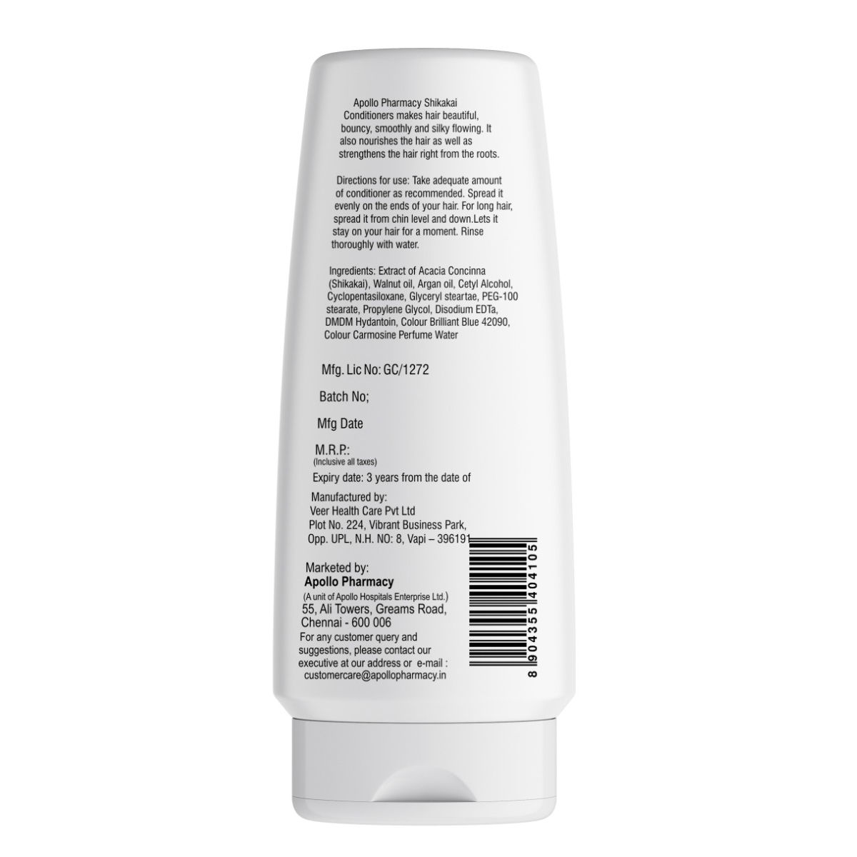 Apollo Pharmacy Shikakai Conditioner, 300 ml (3x100 ml) Price, Uses ...