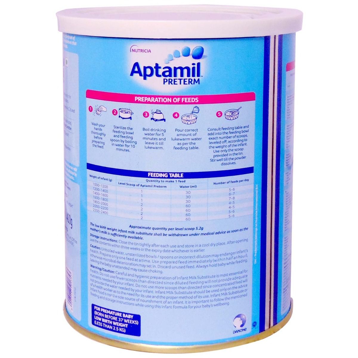 Aptamil Preterm Infant Formula, 400 gm Tin Price, Uses, Side Effects ...