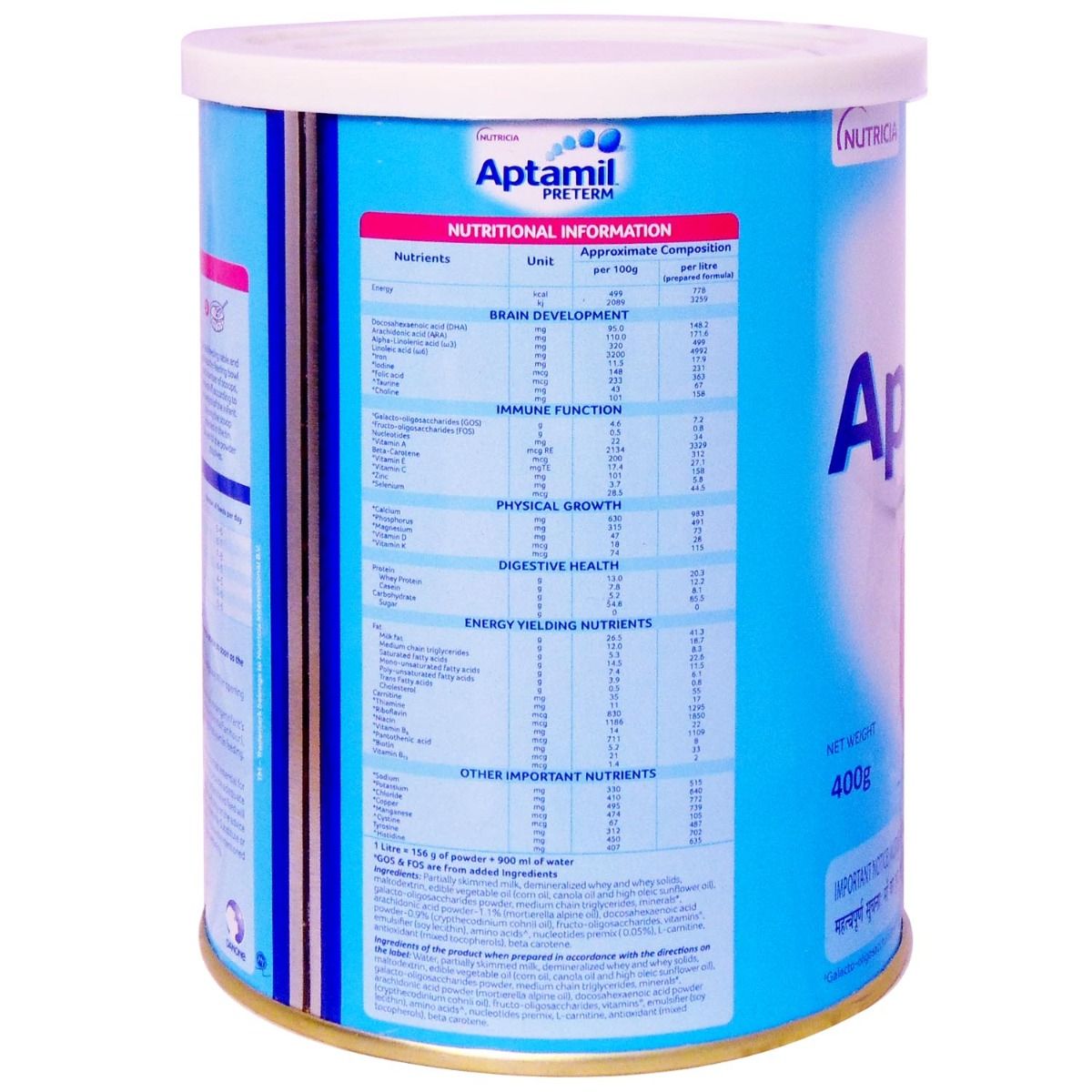 Aptamil Preterm Infant Formula, 400 gm Tin Price, Uses, Side Effects ...