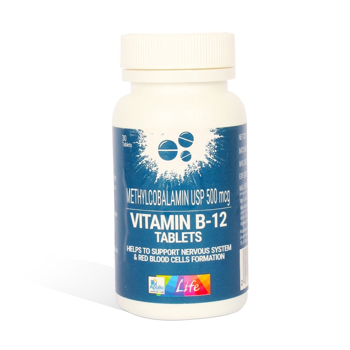 Apollo Life Vitamin B-12, 30 Tablets Price, Uses, Side Effects ...