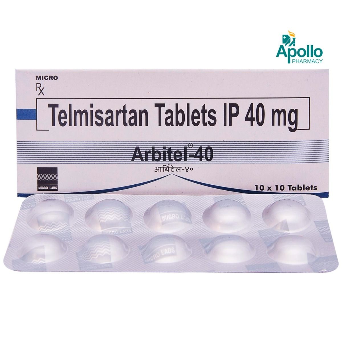 Arbitel-40 Tablet 10's Price, Uses, Side Effects, Composition - Apollo ...