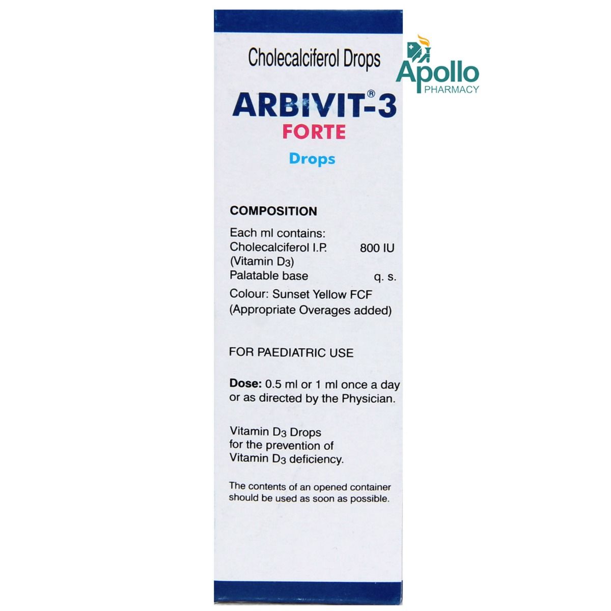 Arbivit 3 Forte Oral Drops 15 ml Price, Uses, Side Effects, Composition ...