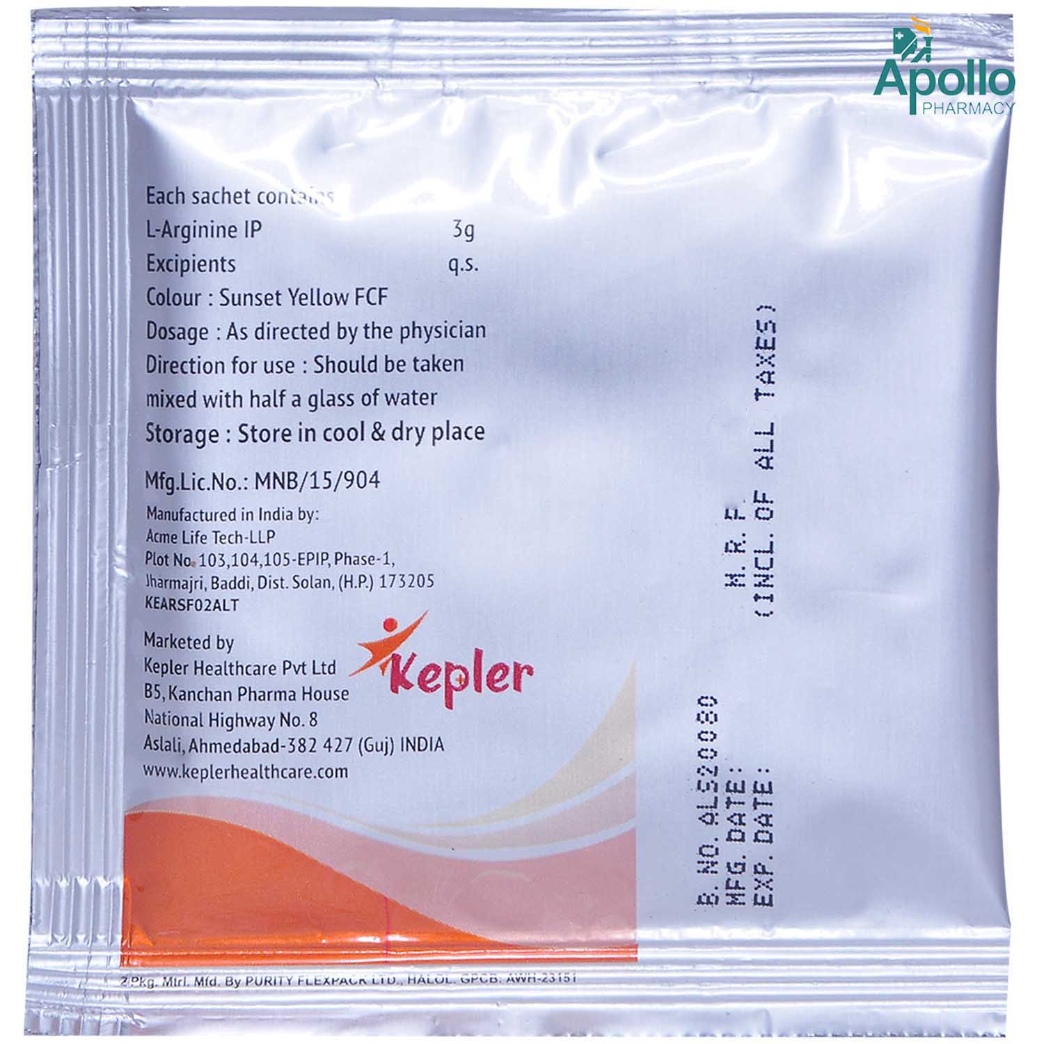 Argimust Sachets 8.5 gm Price, Uses, Side Effects, Composition - Apollo ...