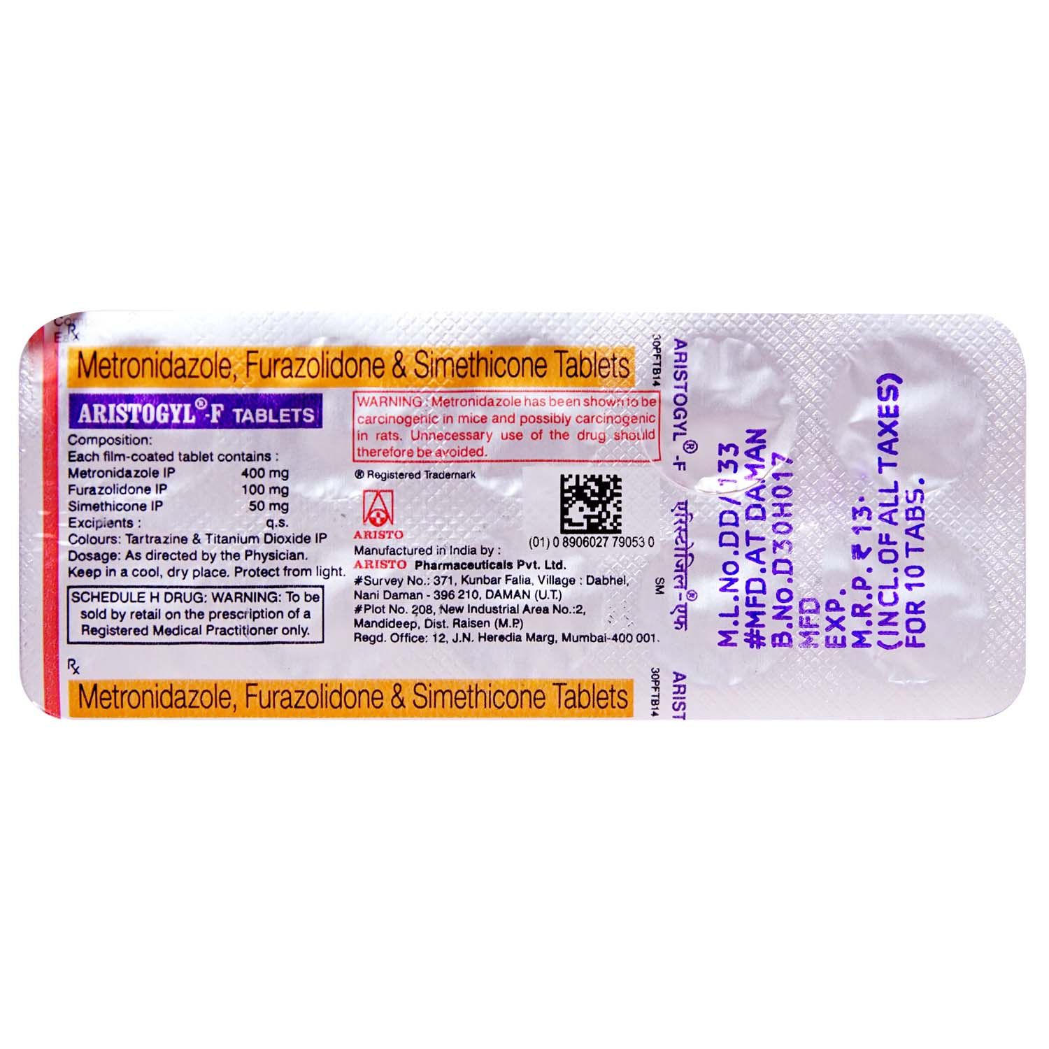 ARISTOGYL F TABLET Price, Uses, Side Effects, Composition - Apollo Pharmacy