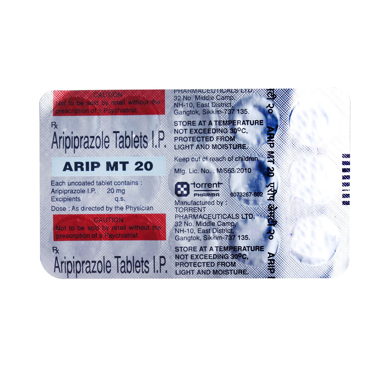 Arip MT 20 Tablet 15's Price, Uses, Side Effects, Composition - Apollo ...