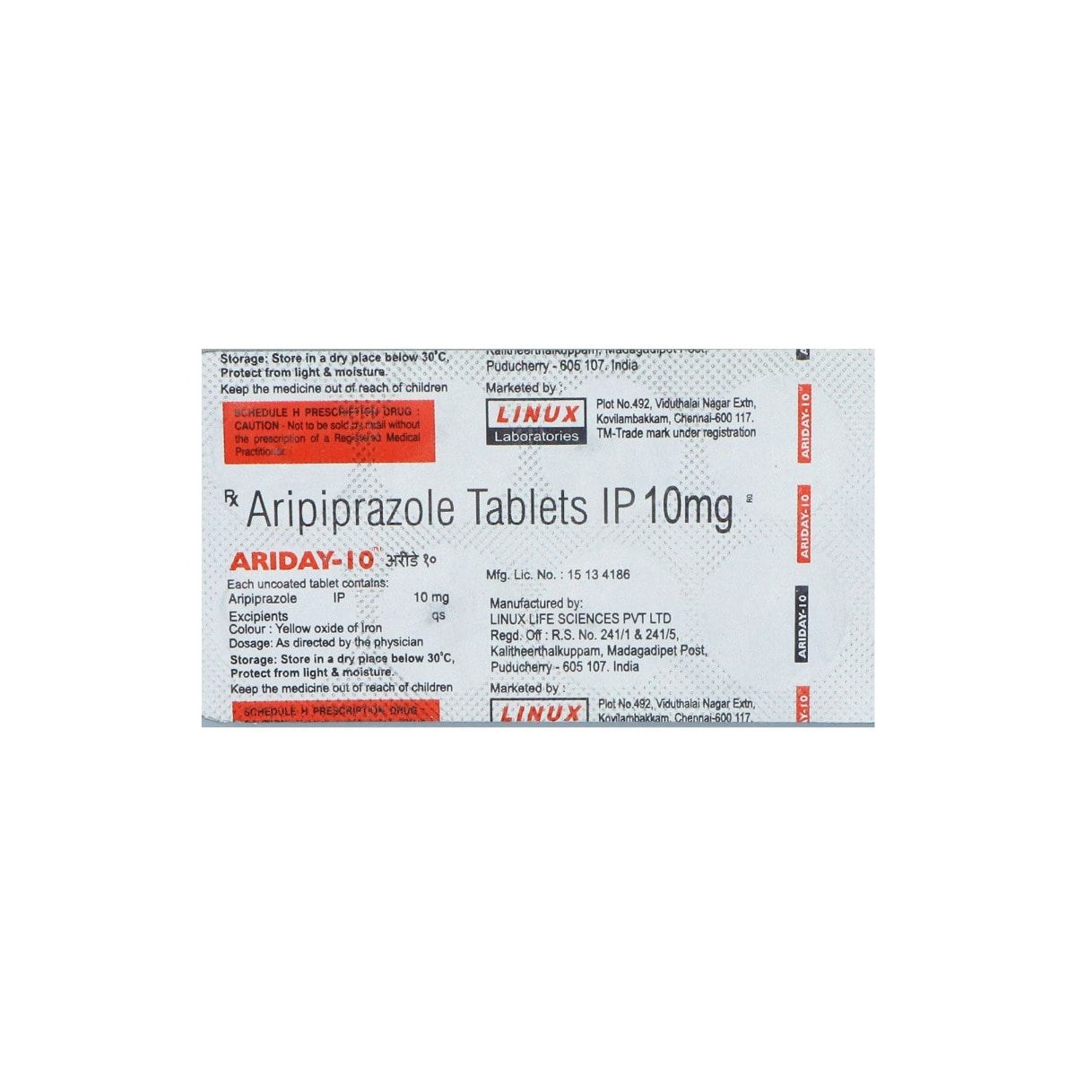 Ariday 10 Tablet 10's Price, Uses, Side Effects, Composition - Apollo ...