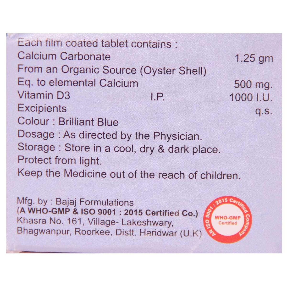 Arkacal D3 Tablet 10's Price, Uses, Side Effects, Composition - Apollo ...