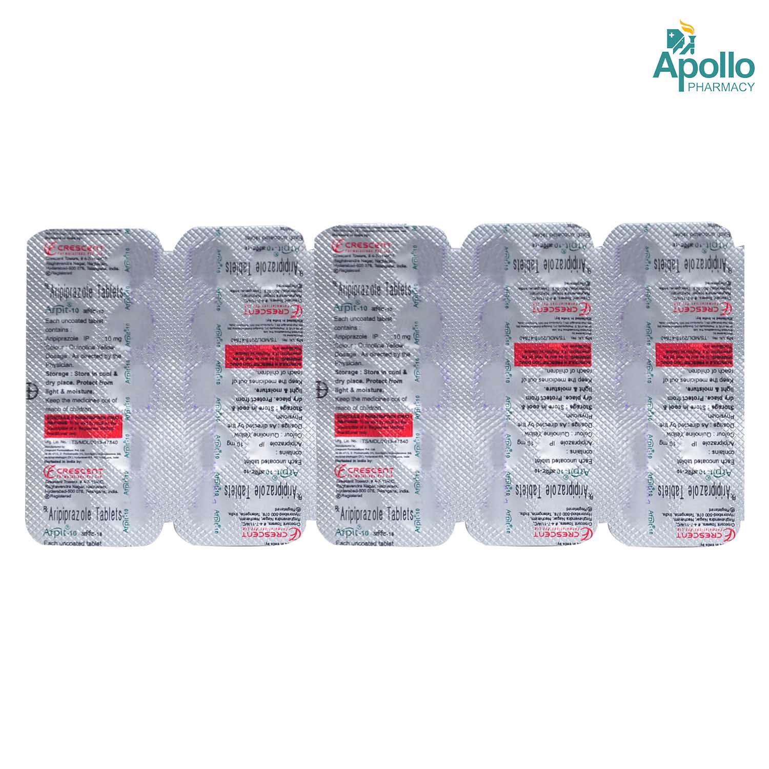 Arpit 10 Tablet 10's Price, Uses, Side Effects, Composition - Apollo ...