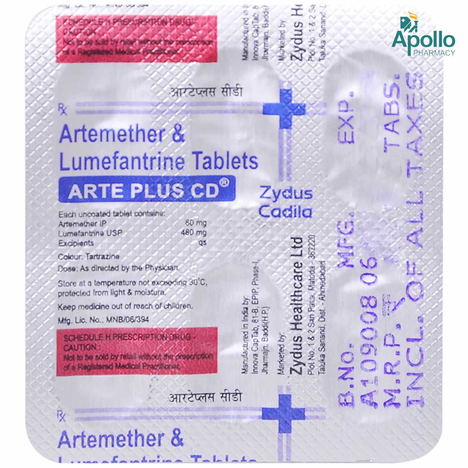 ARTE PLUS CD TABLET Price, Uses, Side Effects, Composition - Apollo ...