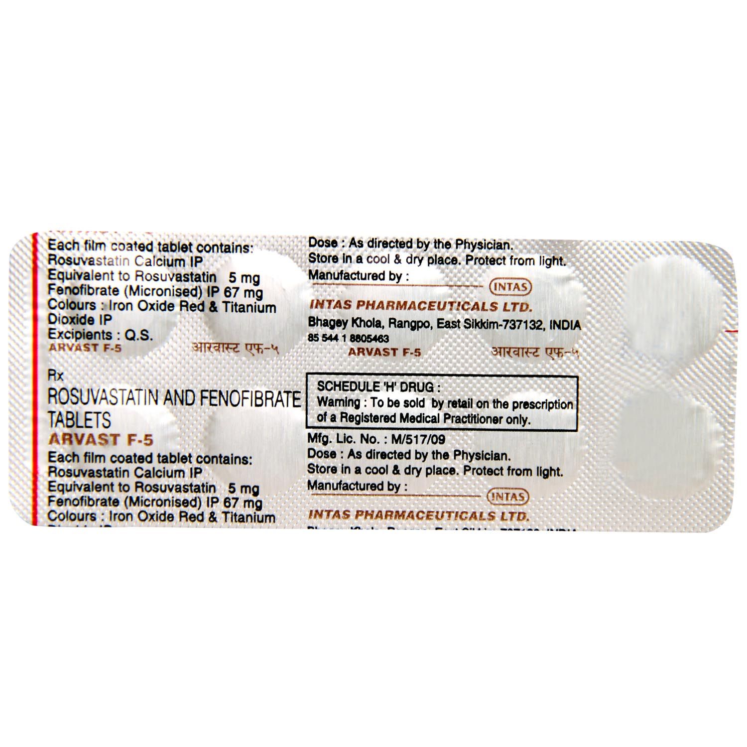Arvast F-5 Tablet 10's Price, Uses, Side Effects, Composition - Apollo ...