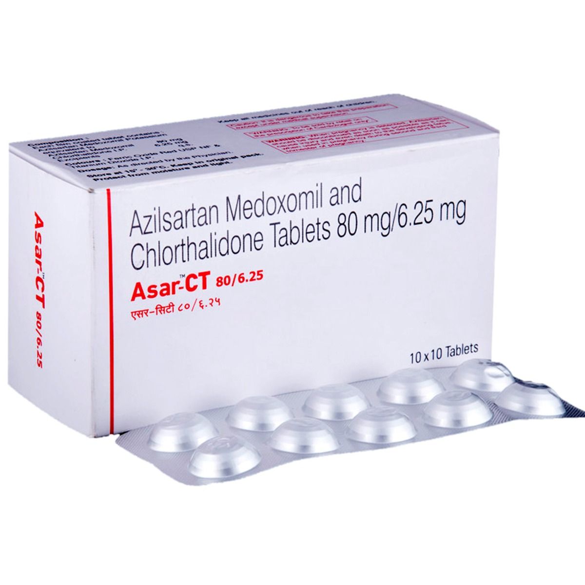 Asar-CT 80/6.25 Tablet 10's Price, Uses, Side Effects, Composition ...