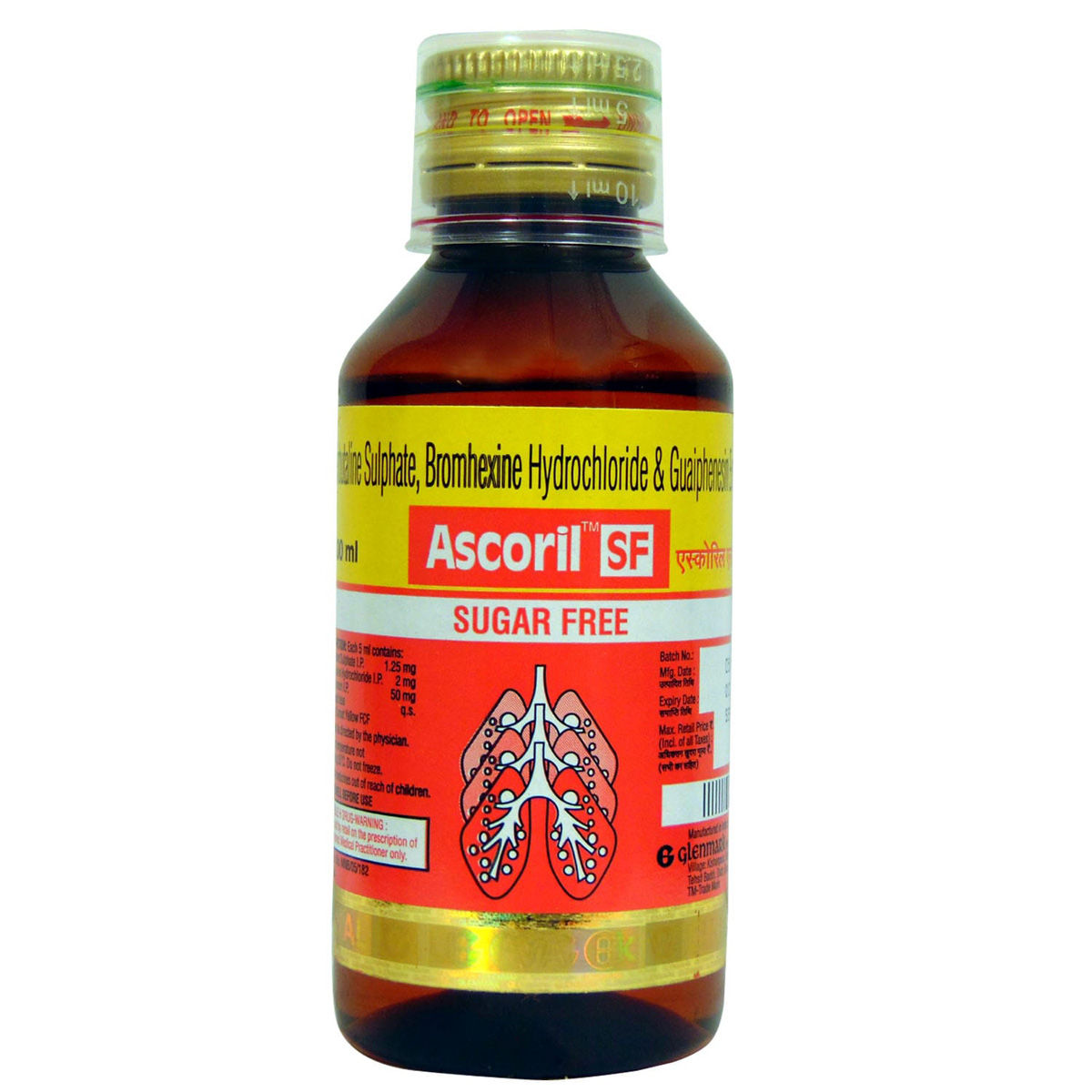 Ascoril SF Expectorant 100 ml Price, Uses, Side Effects, Composition ...