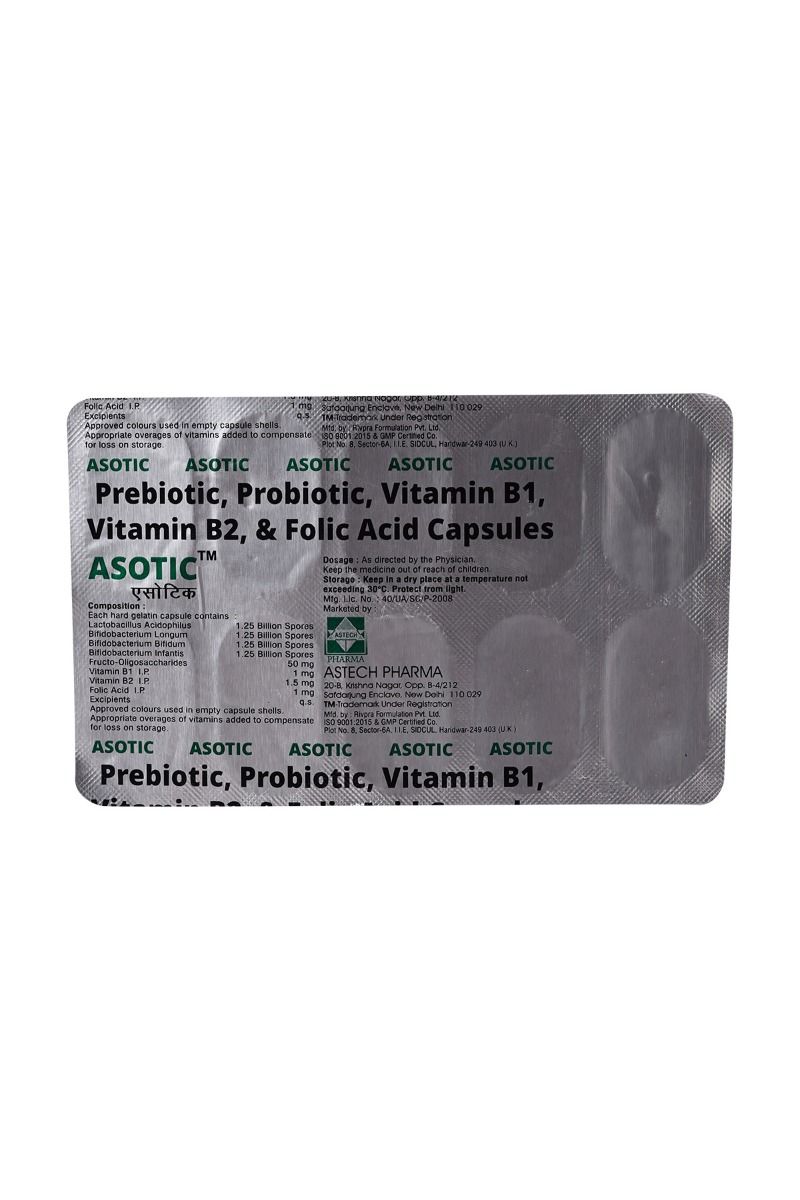 Asotic Capsule 10's Price, Uses, Side Effects, Composition - Apollo ...