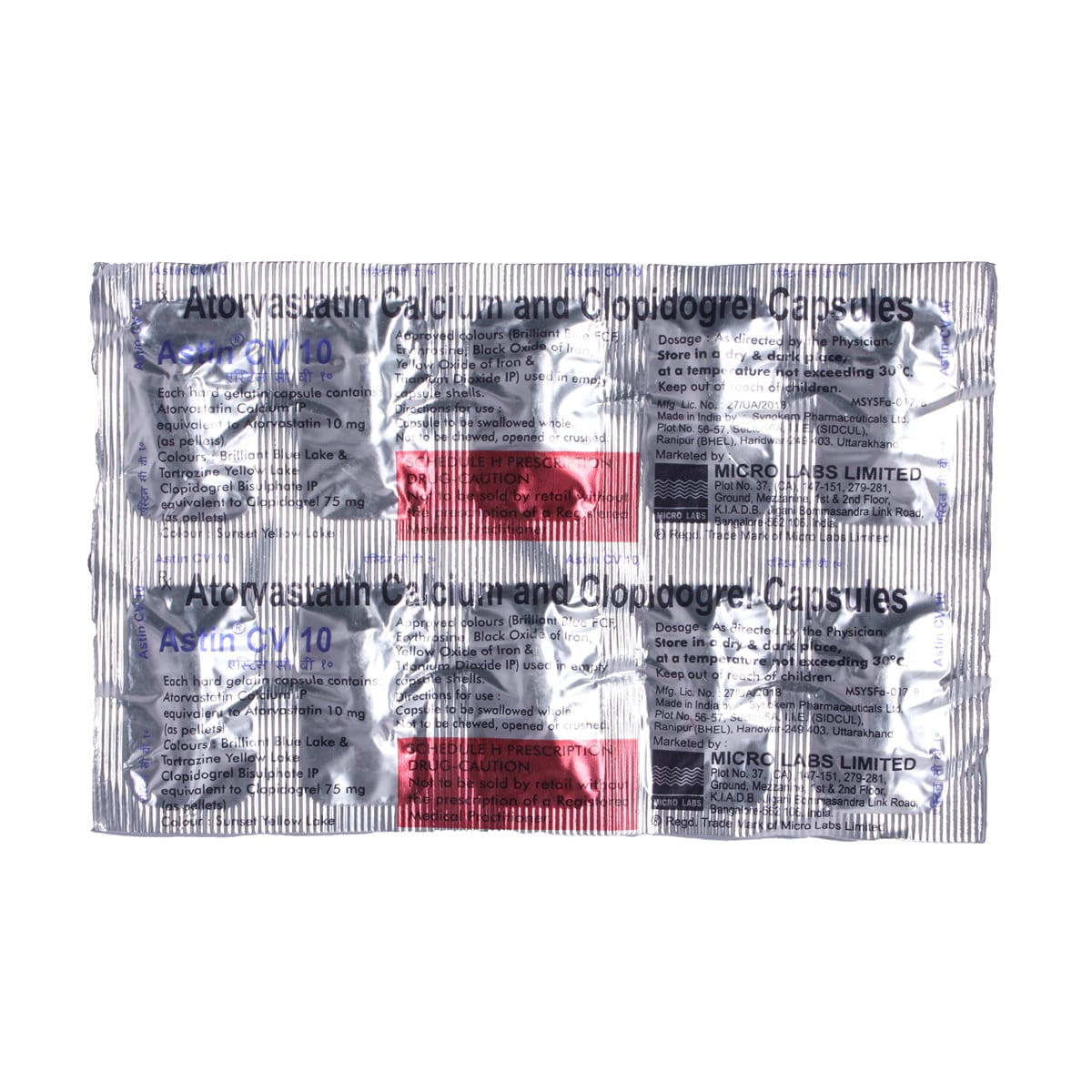 Astin CV 10 Capsule 10's Price, Uses, Side Effects, Composition ...