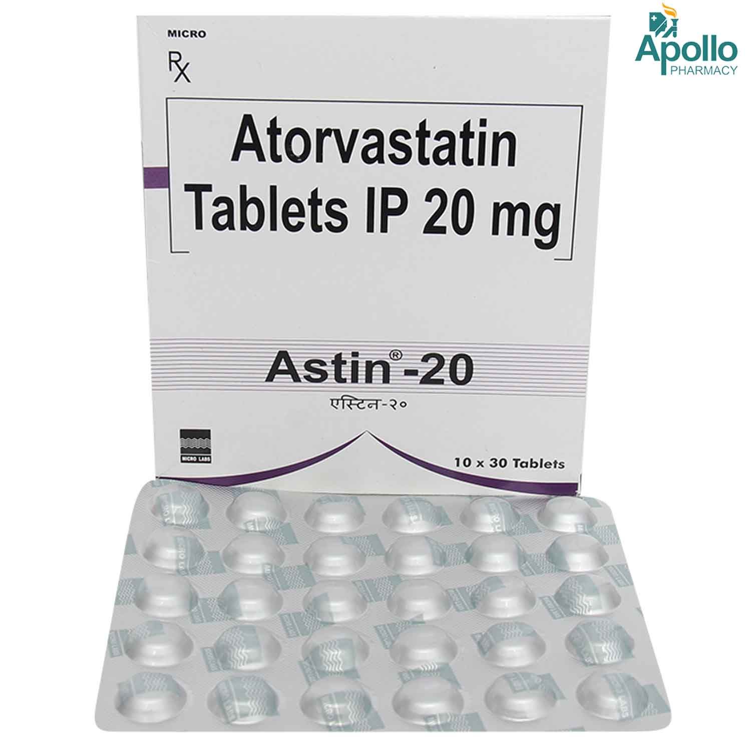 ASTIN 20MG TABLET 30'S Price, Uses, Side Effects, Composition - Apollo ...