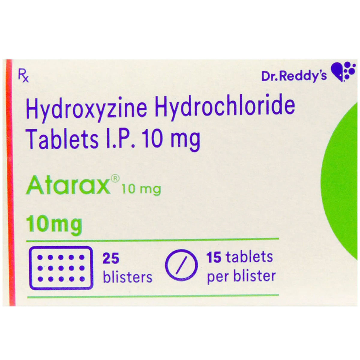 Atarax 10 mg Tablet 15's Price, Uses, Side Effects, Composition ...
