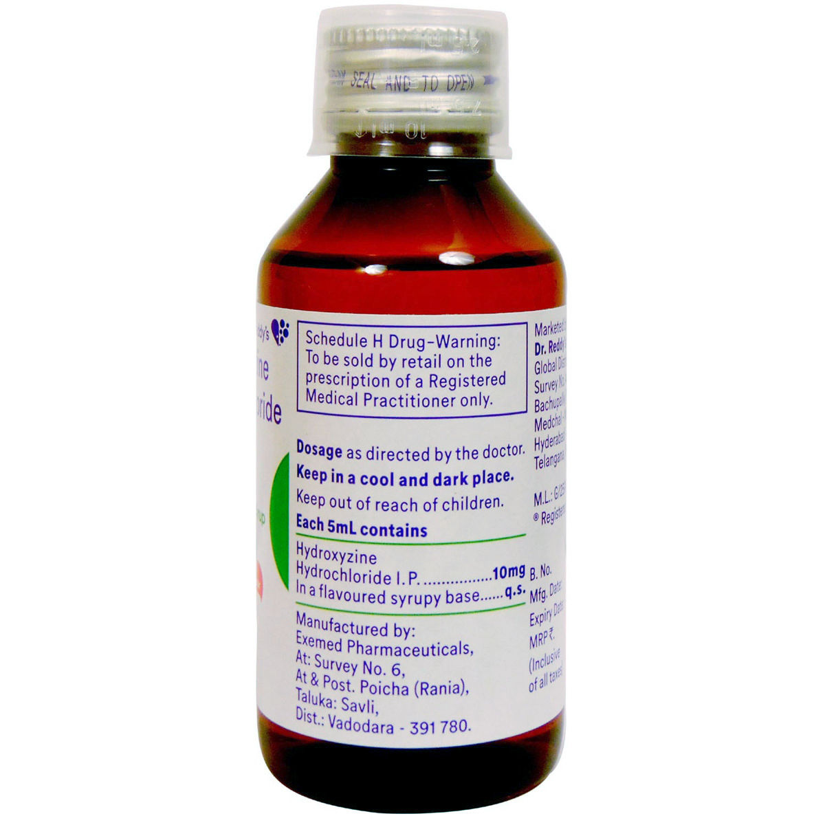 Atarax Syrup 100 ml Price, Uses, Side Effects, Composition - Apollo ...