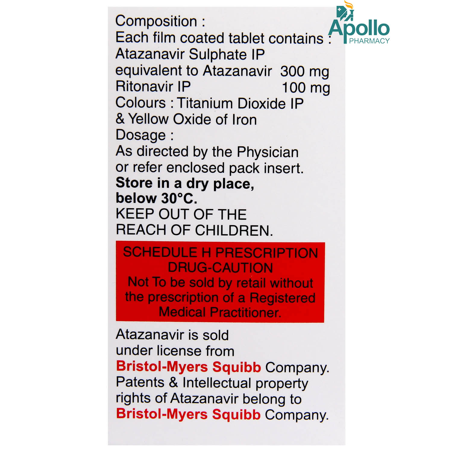 Atazor R Tablet 30's Price, Uses, Side Effects, Composition - Apollo ...