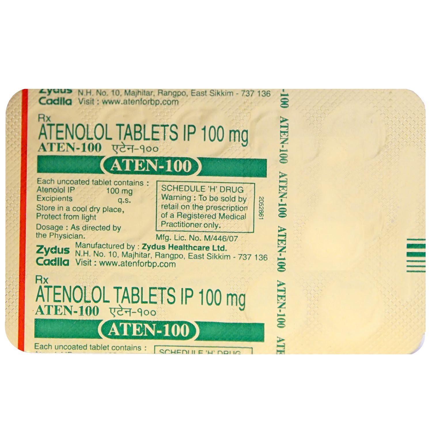 Aten-100 Tablet 14's Price, Uses, Side Effects, Composition - Apollo ...
