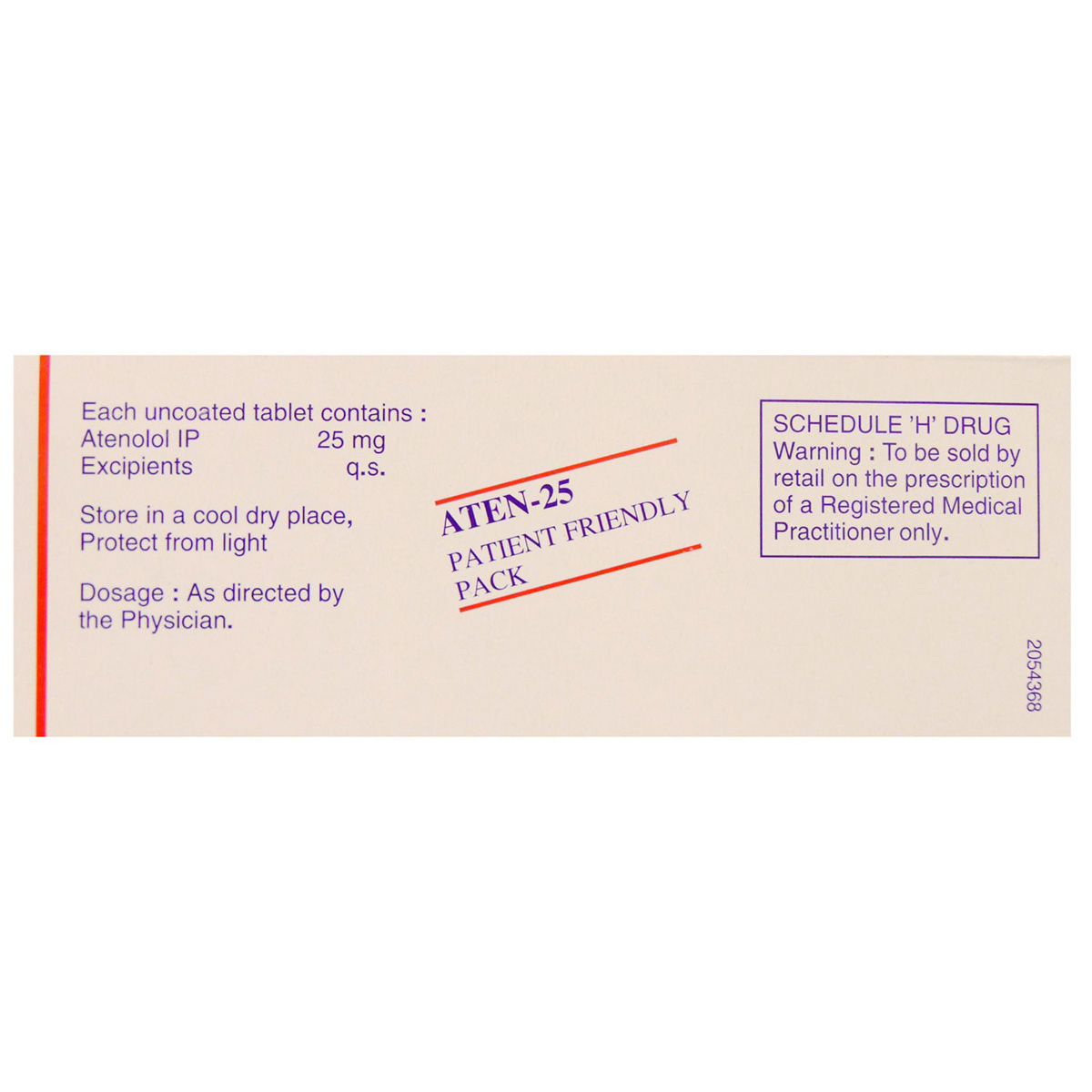 Aten-25 Tablet 14's Price, Uses, Side Effects, Composition - Apollo ...