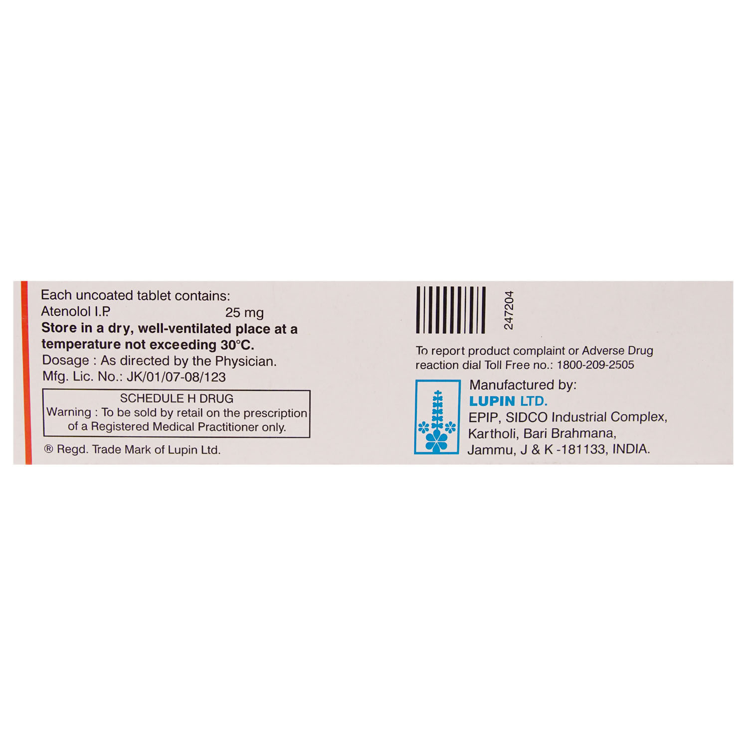 ATENOVA 25MG TABLET Price, Uses, Side Effects, Composition - Apollo ...