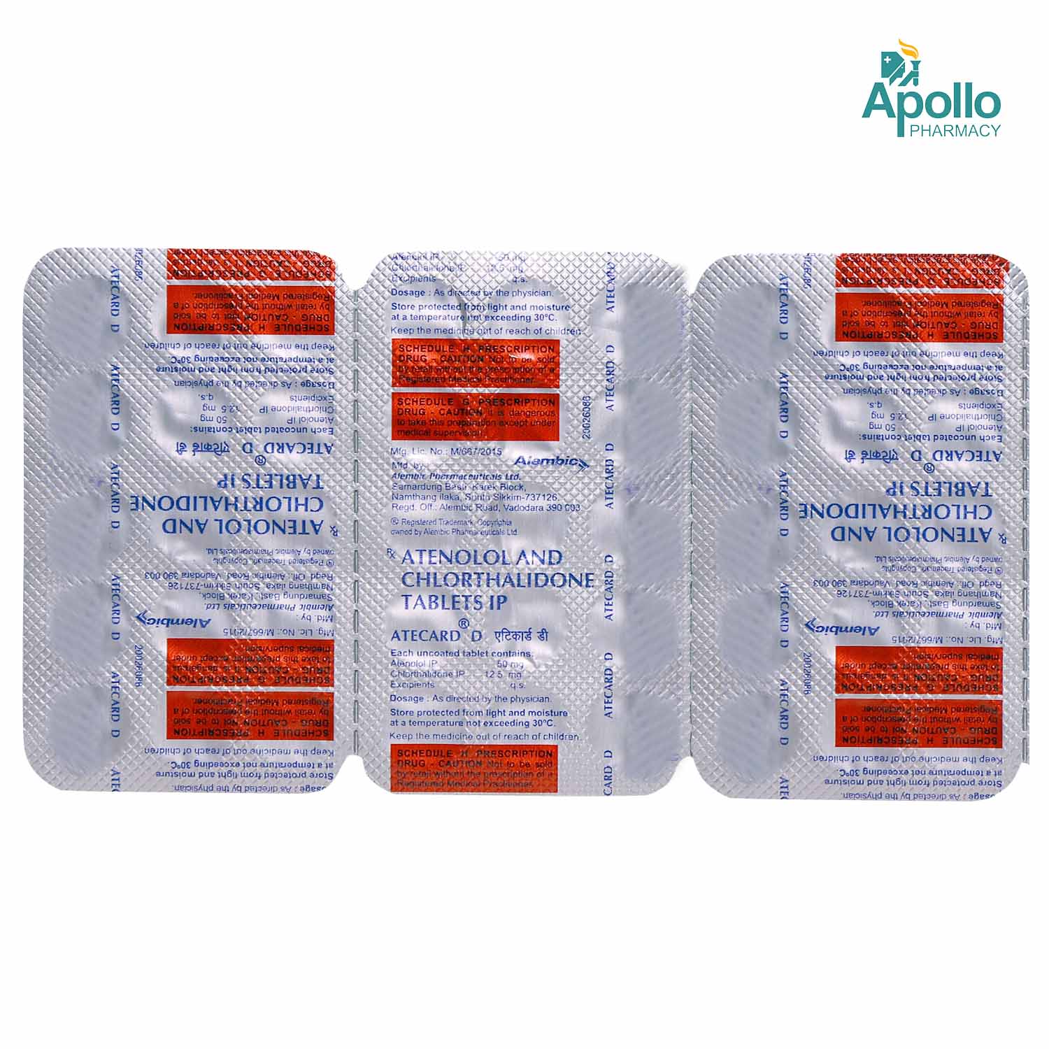 ATECARD D TABLET 15'S Price, Uses, Side Effects, Composition - Apollo ...