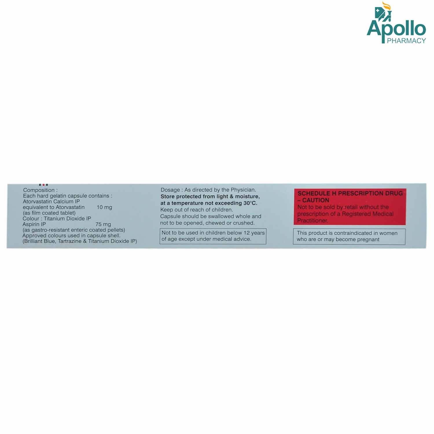 ATOREC ASP TABLET Price, Uses, Side Effects, Composition - Apollo Pharmacy