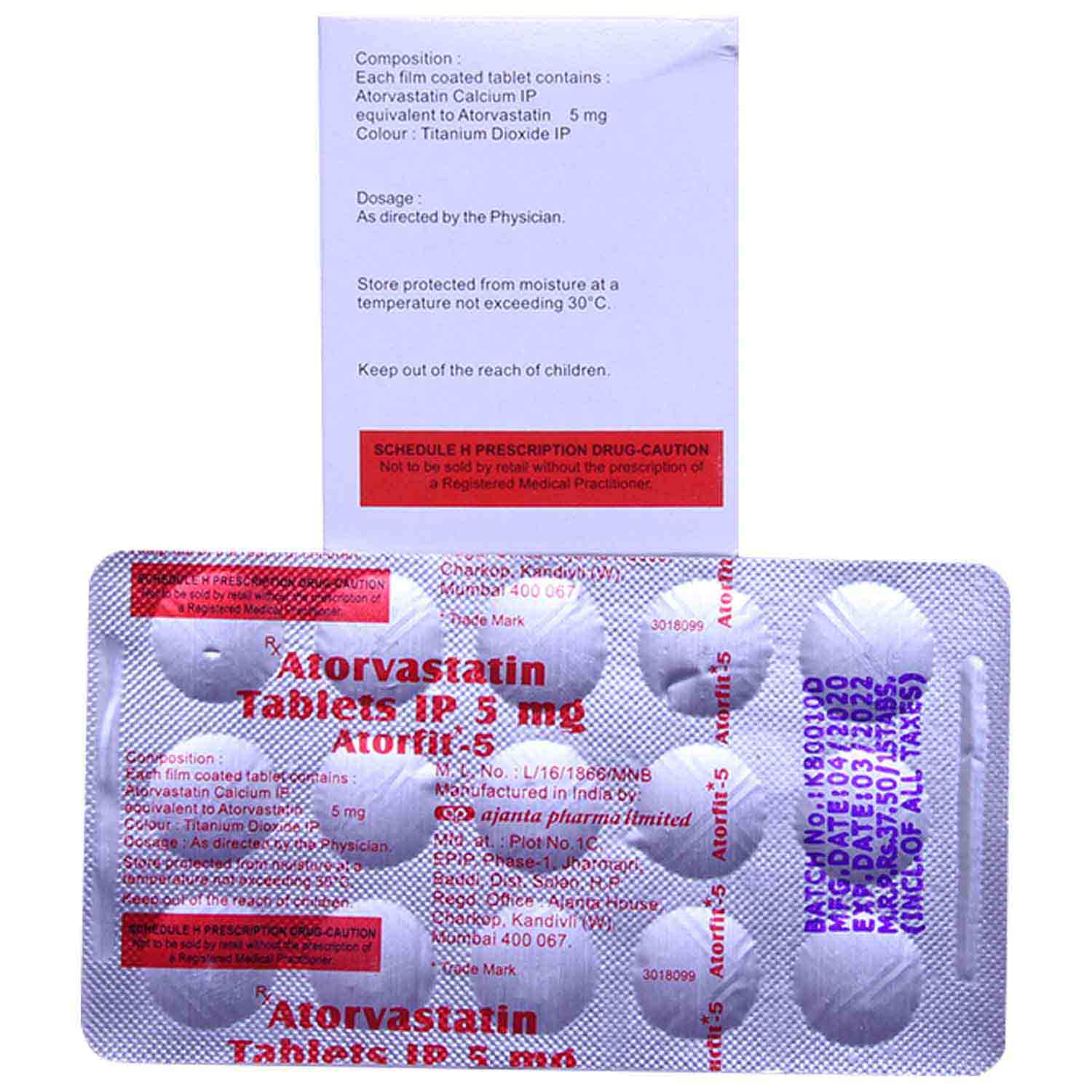 Atorfit 5 mg Tablet 10's Price, Uses, Side Effects, Composition ...