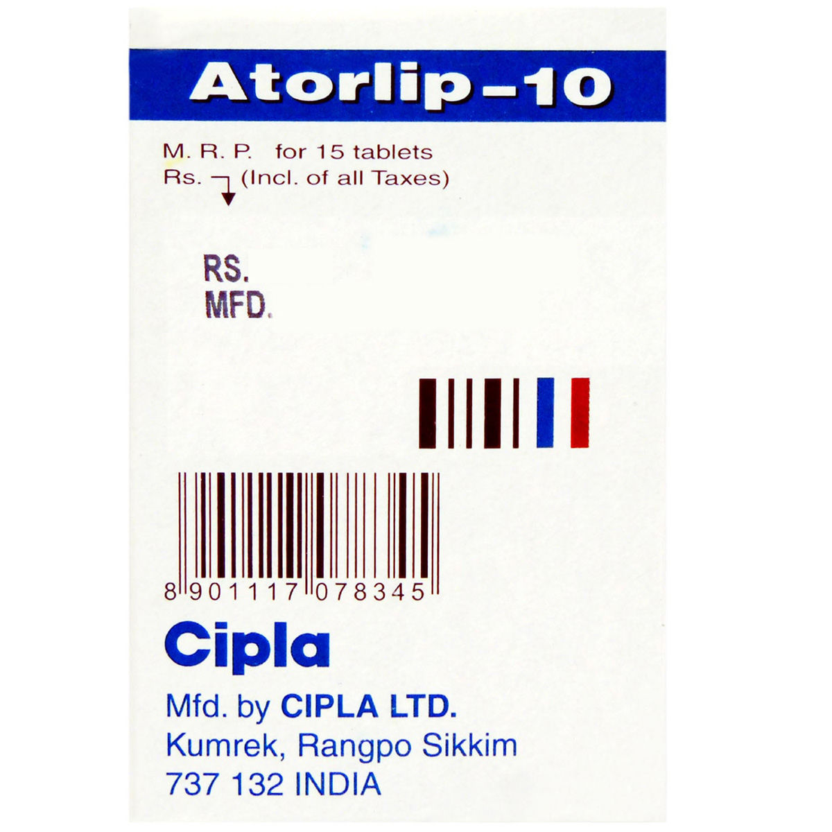 Atorlip 10 Tablet 15's Price, Uses, Side Effects, Composition - Apollo ...