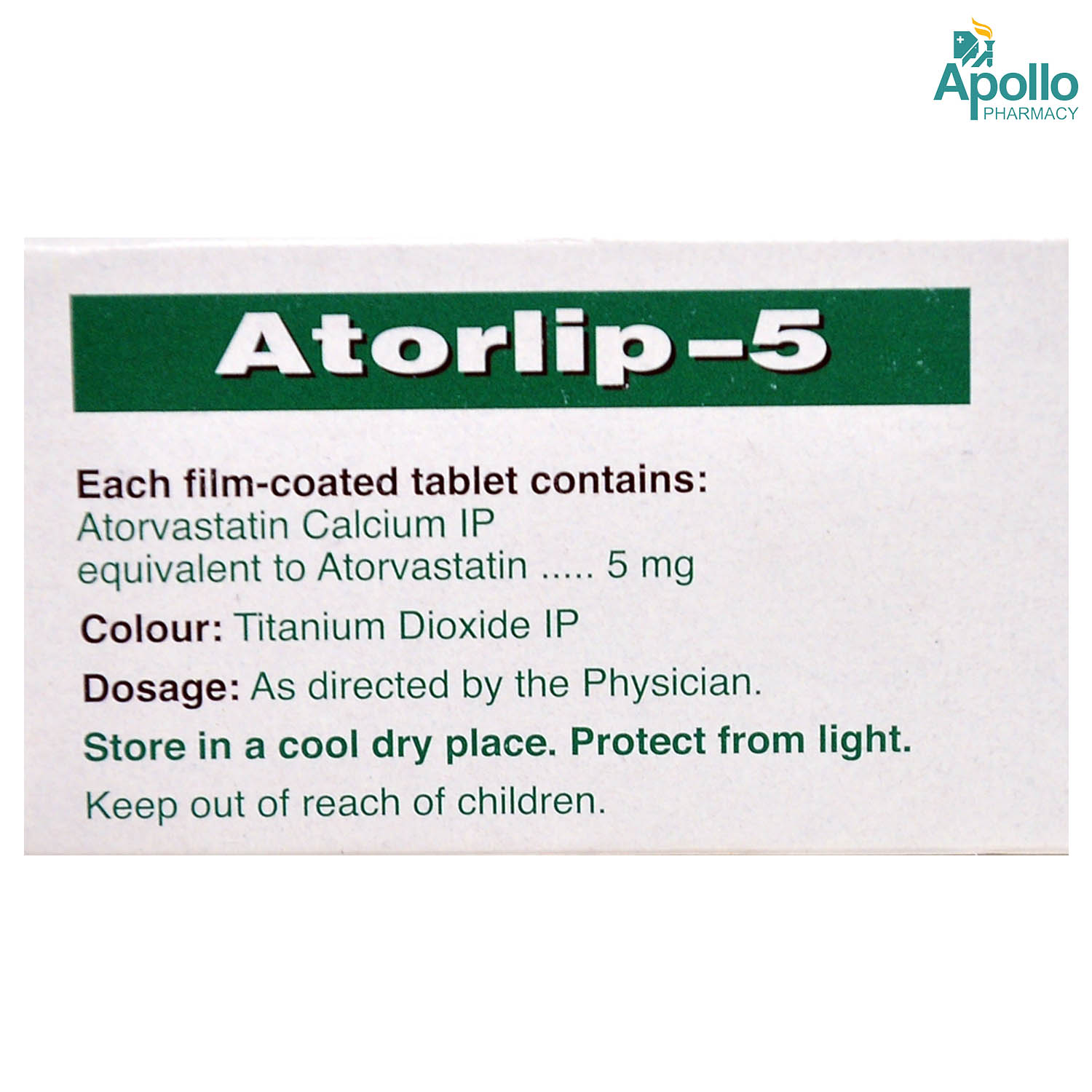 Atorlip-5 Tablet 10's Price, Uses, Side Effects, Composition - Apollo ...