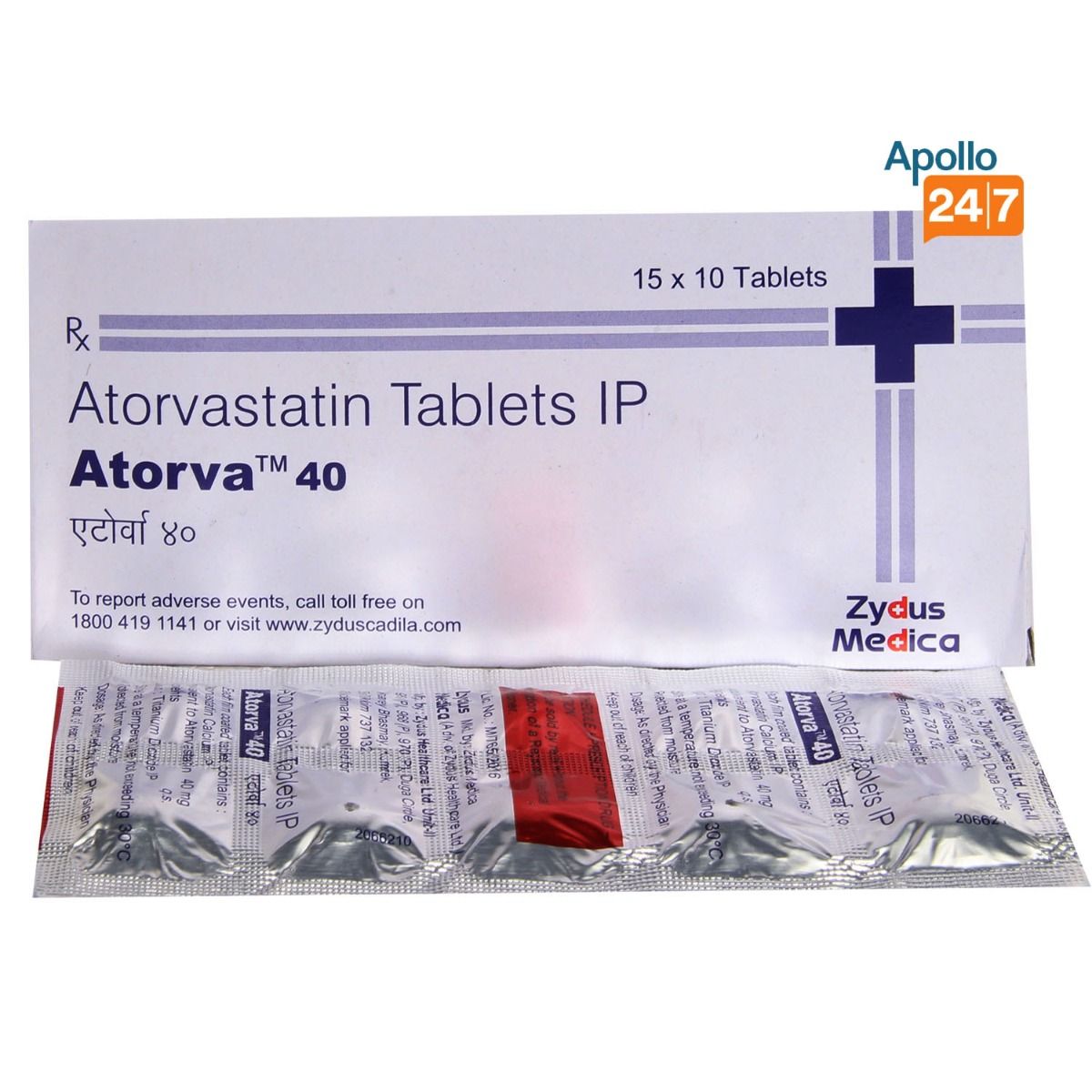 Atorva 40 Tablet 10's Price, Uses, Side Effects, Composition - Apollo ...