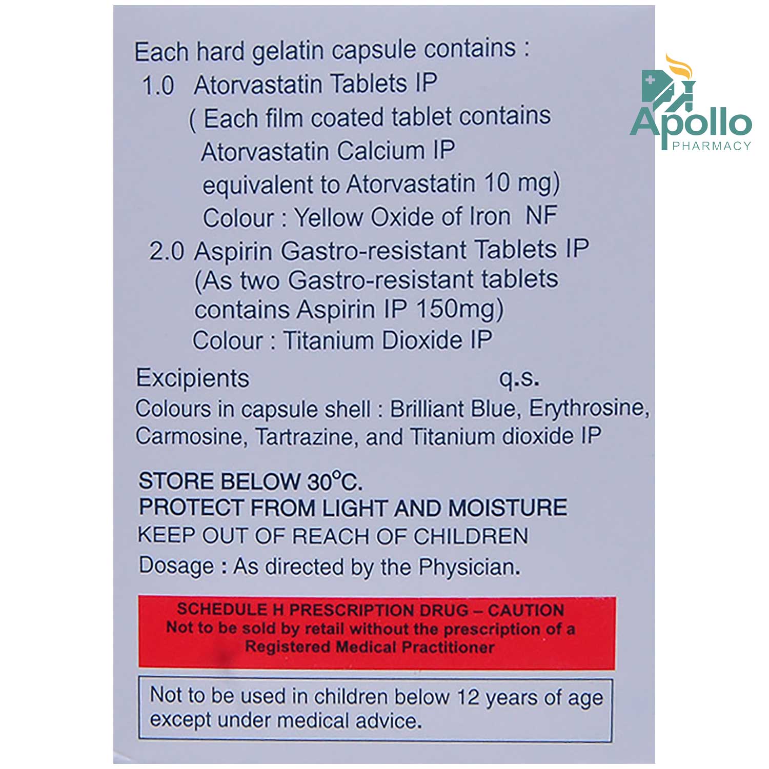 Atorva ASP 150 Capsule 10's Price, Uses, Side Effects, Composition ...