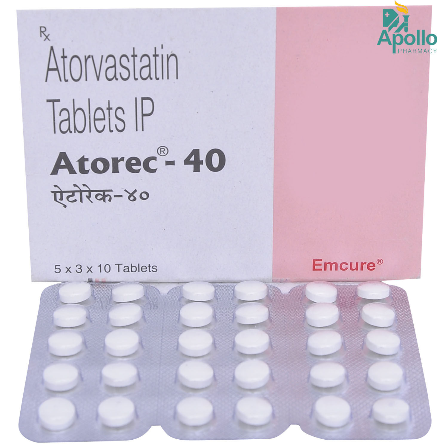 Atorec 40 Tablet 10's Price, Uses, Side Effects, Composition - Apollo ...