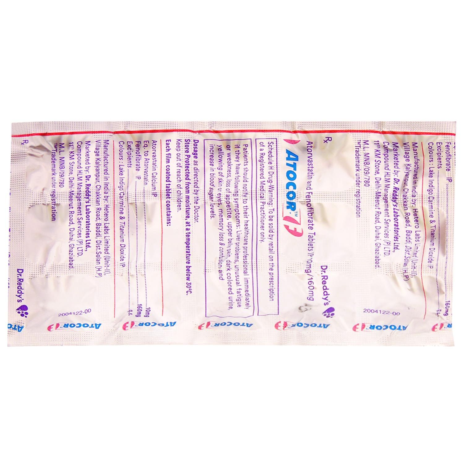 Atocor-F Tablet 15's Price, Uses, Side Effects, Composition - Apollo ...