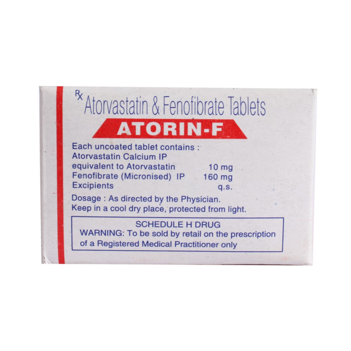 Atorin F Tablet 10's Price, Uses, Side Effects, Composition - Apollo ...