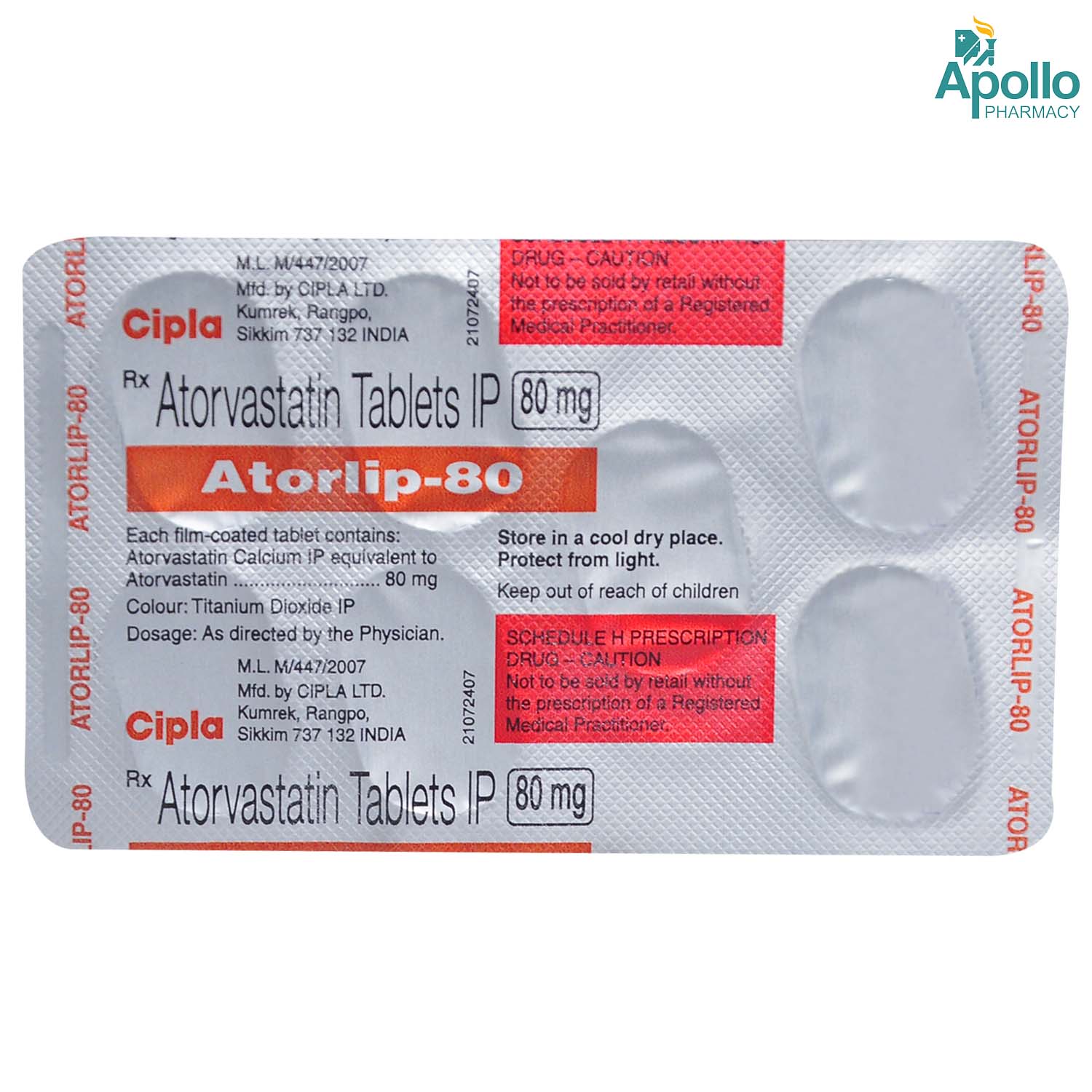 ATORLIP 80MG TABLET Price, Uses, Side Effects, Composition - Apollo ...