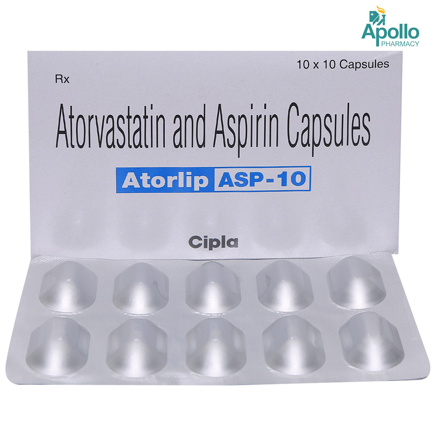 Atorlip ASP 10 Capsule 10's Price, Uses, Side Effects, Composition ...