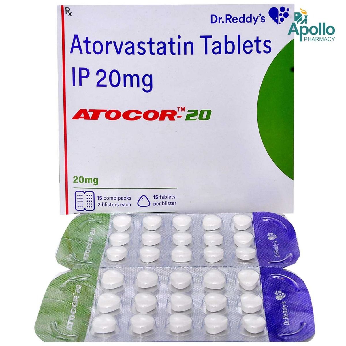 Atocor 20mg Tablet 15's Price, Uses, Side Effects, Composition - Apollo ...