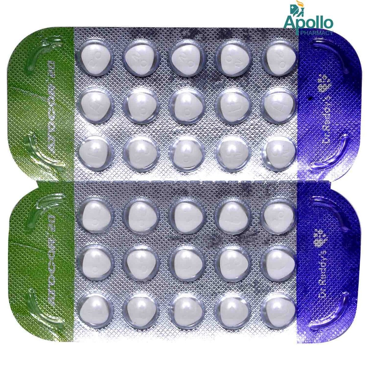 Atocor-20 Tablet 15's Price, Uses, Side Effects, Composition - Apollo ...