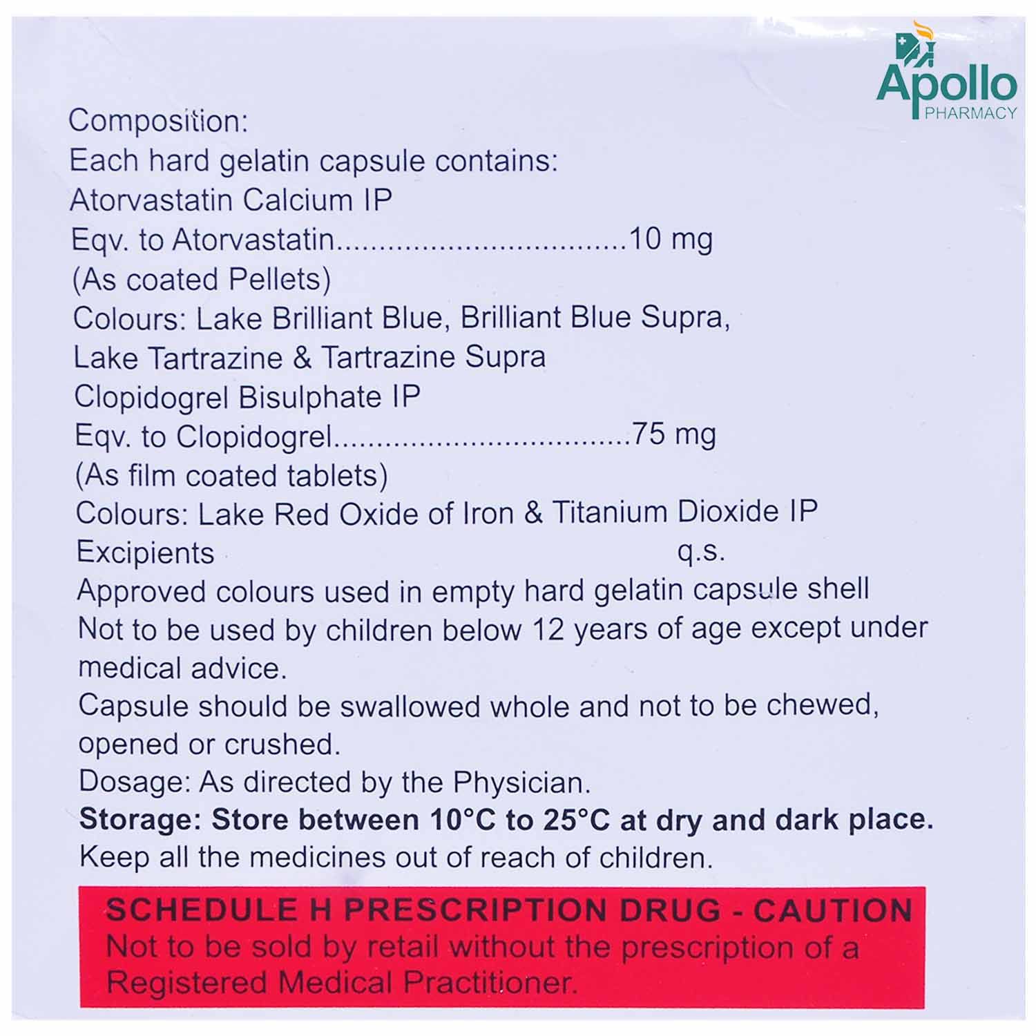 Atorsave CV 10 Capsule 10's Price, Uses, Side Effects, Composition ...