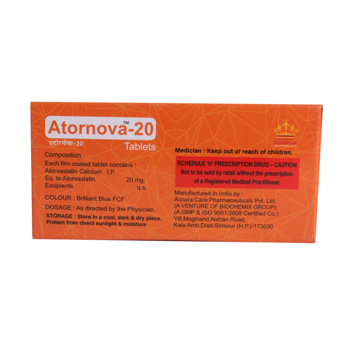 Atornova-20 Tablet 10's Price, Uses, Side Effects, Composition - Apollo ...