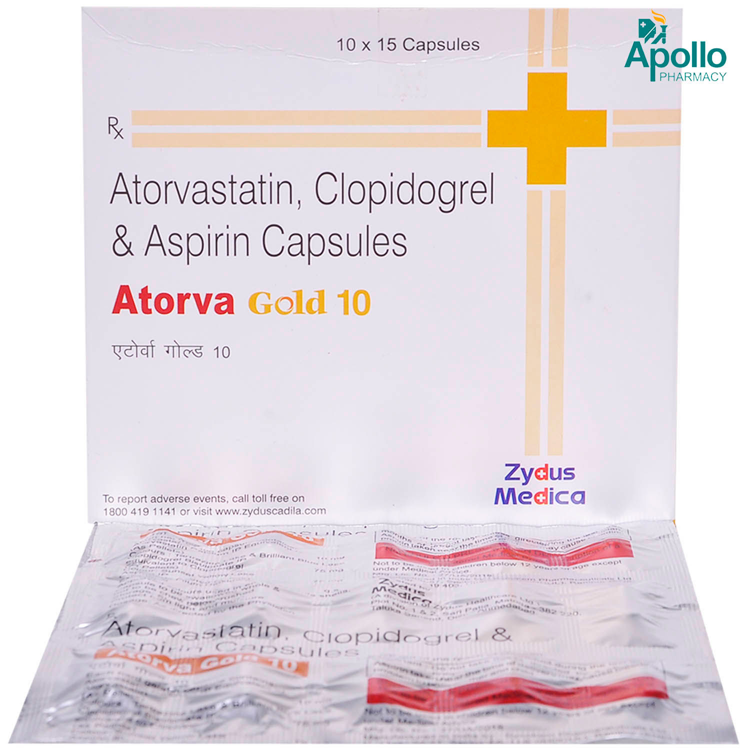 Atorva Gold 10mg Capsule 15s Price, Uses, Side Effects, Composition ...