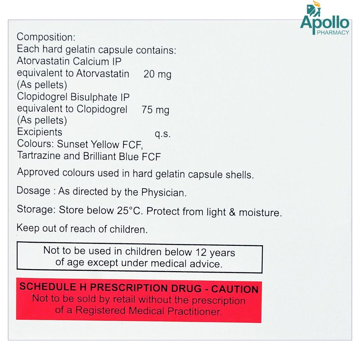 Atorfit CV 20 Capsule 15's Price, Uses, Side Effects, Composition ...