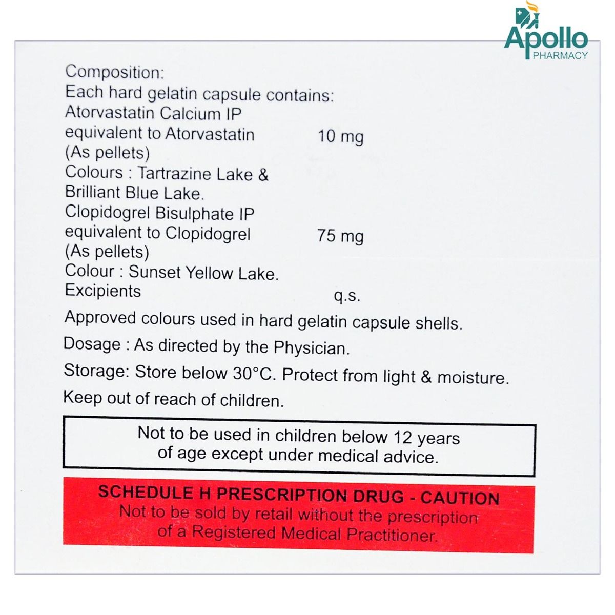 Atorfit CV 10 Capsule 15's Price, Uses, Side Effects, Composition ...