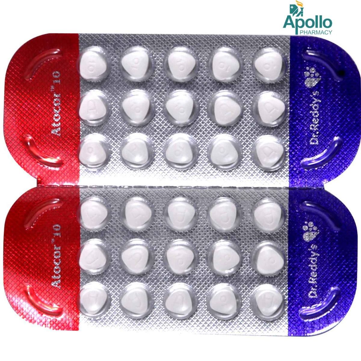 Atocor 10 Tablet 15's Price, Uses, Side Effects, Composition - Apollo ...