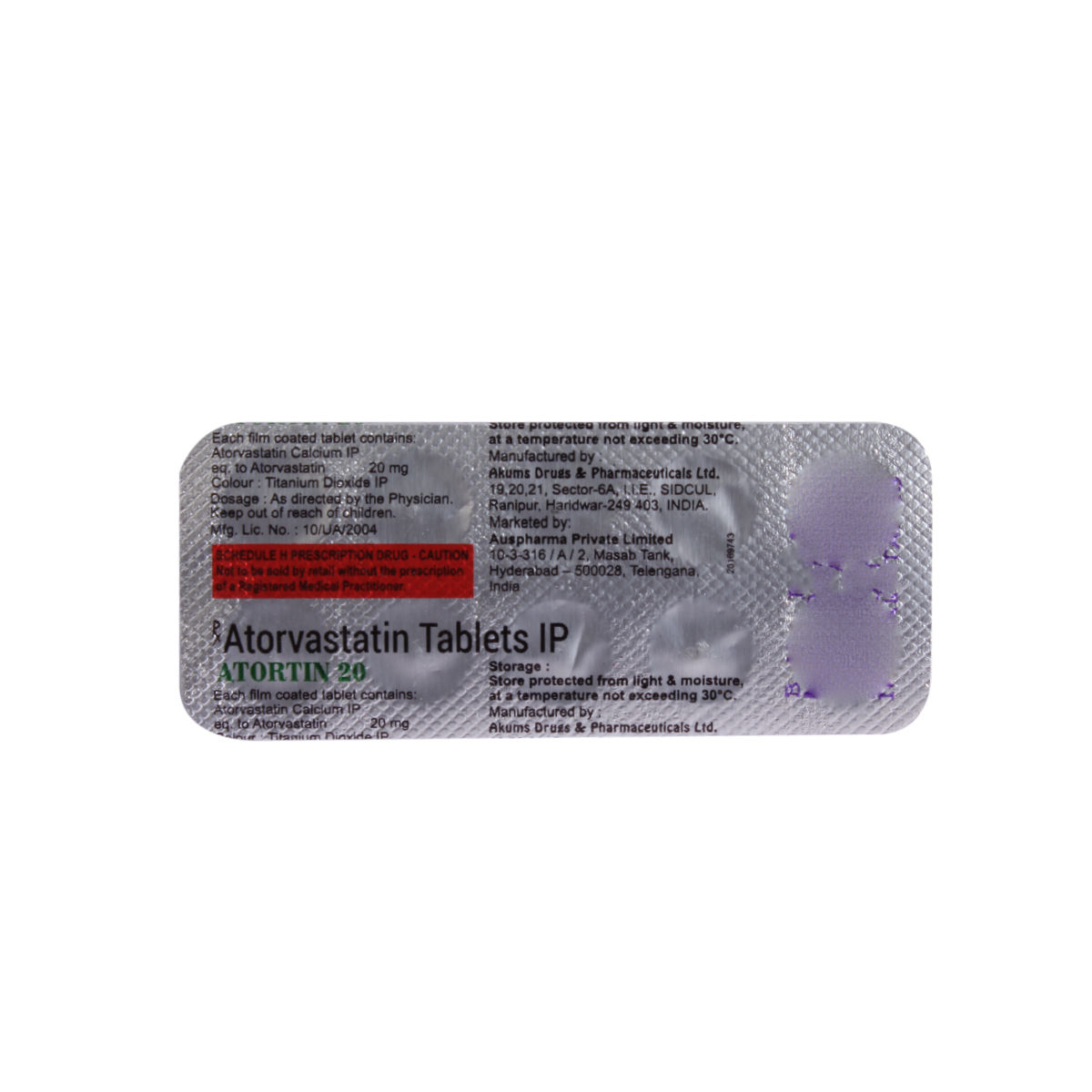 Atortin 20 Tablet 10's Price, Uses, Side Effects, Composition - Apollo ...