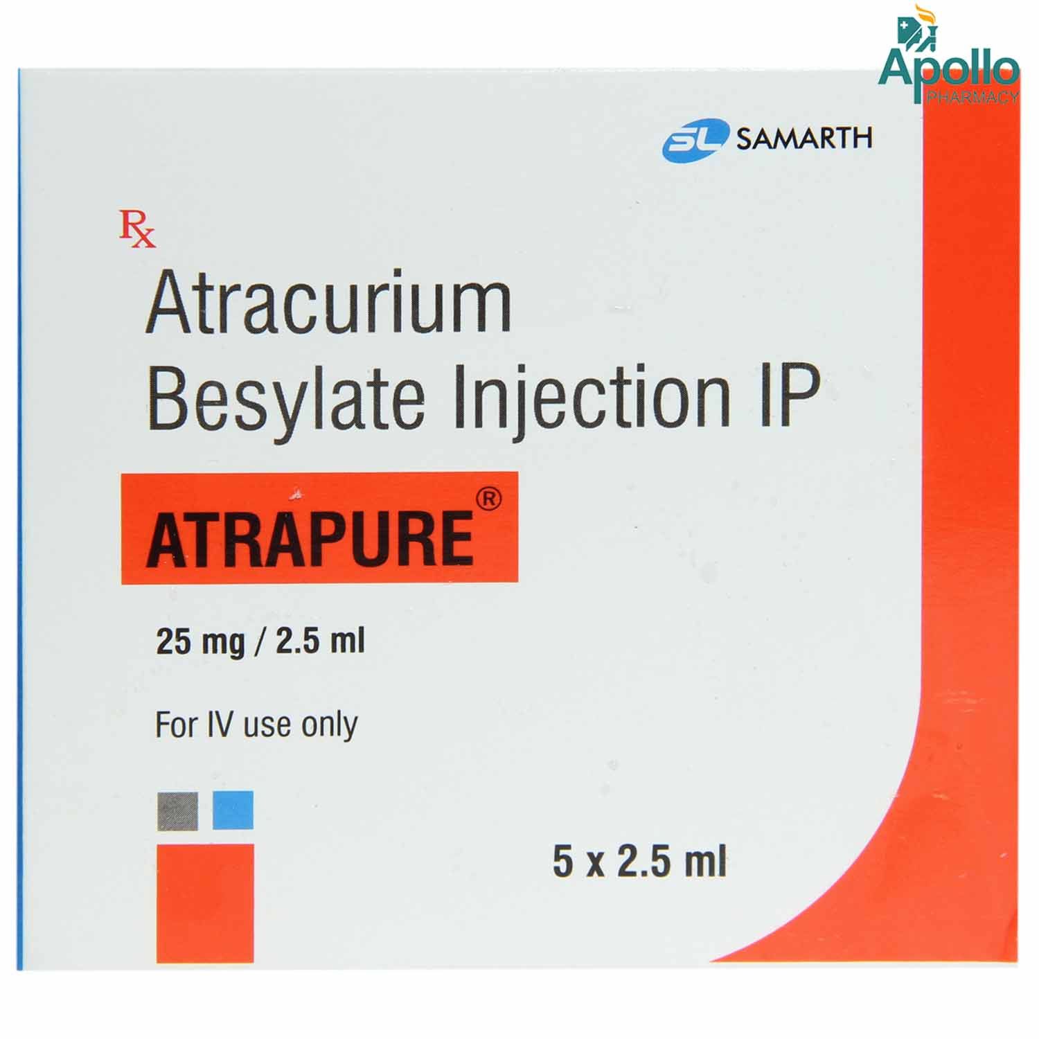 ATRAPURE 25MG/2.5ML INJECTION Price, Uses, Side Effects, Composition ...